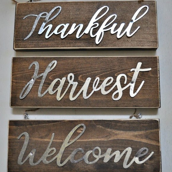 Accents | Galvanized Metal Farmhouse Signs 3 Pack | Poshmark